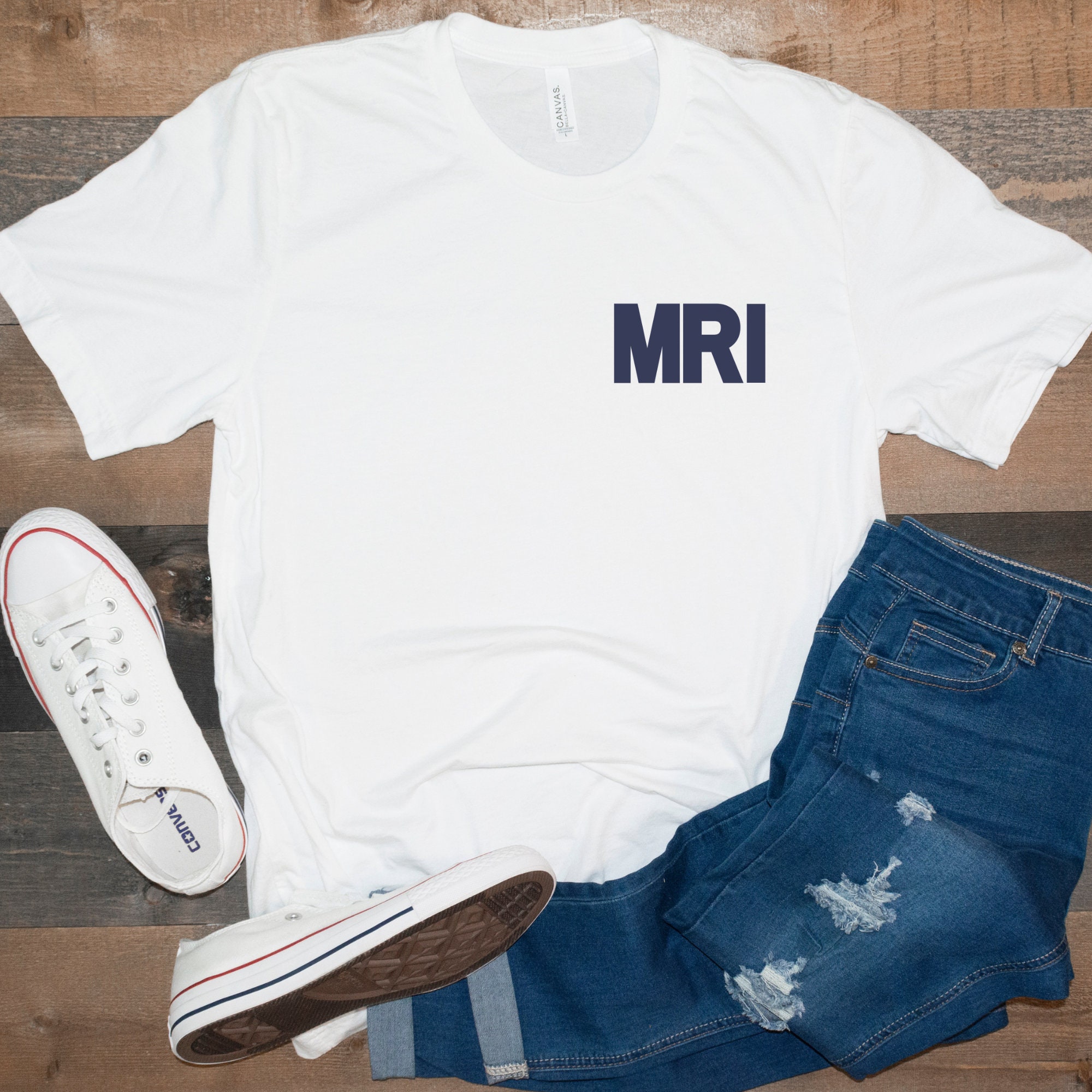 Navy Blue MRI T-shirt, Magnetic Resonance Imaging Tshirt, MRI Tech Tee ...