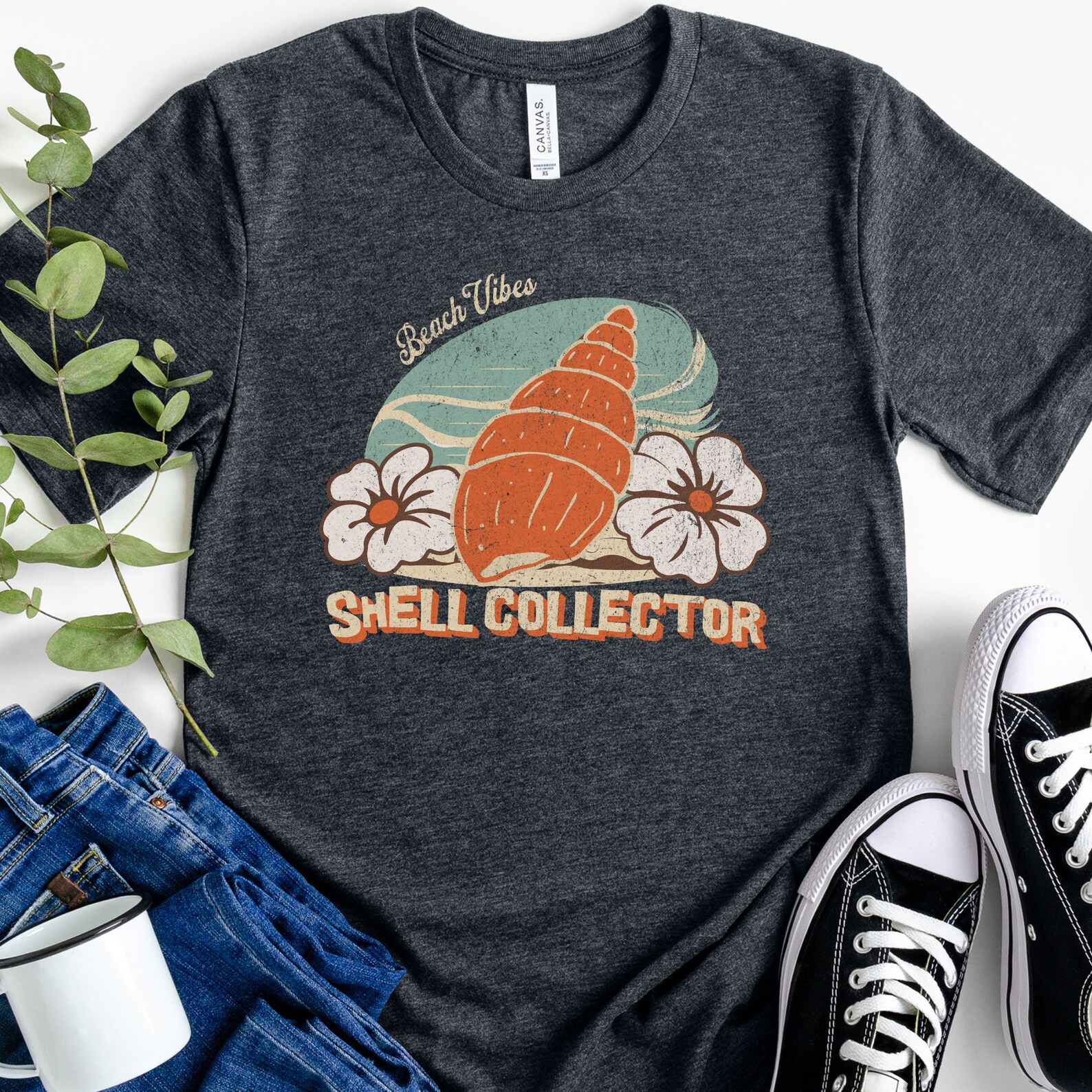 Shell Collector, Shell Collecting Shirt, Sea Shell Lover, Beach Gift ...