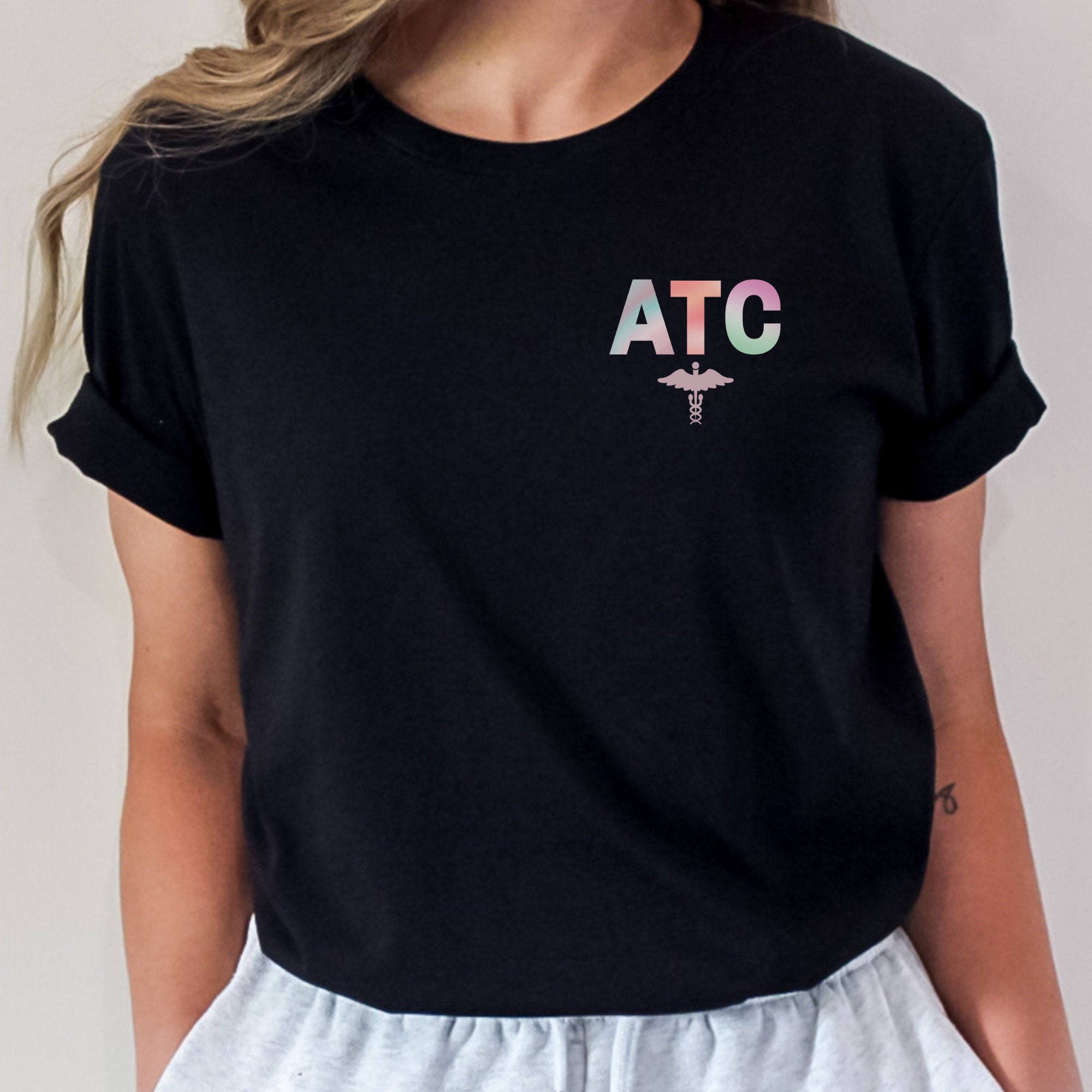 ATC Logo T-shirt Athletic Trainer Tee Certified Athletic - Etsy
