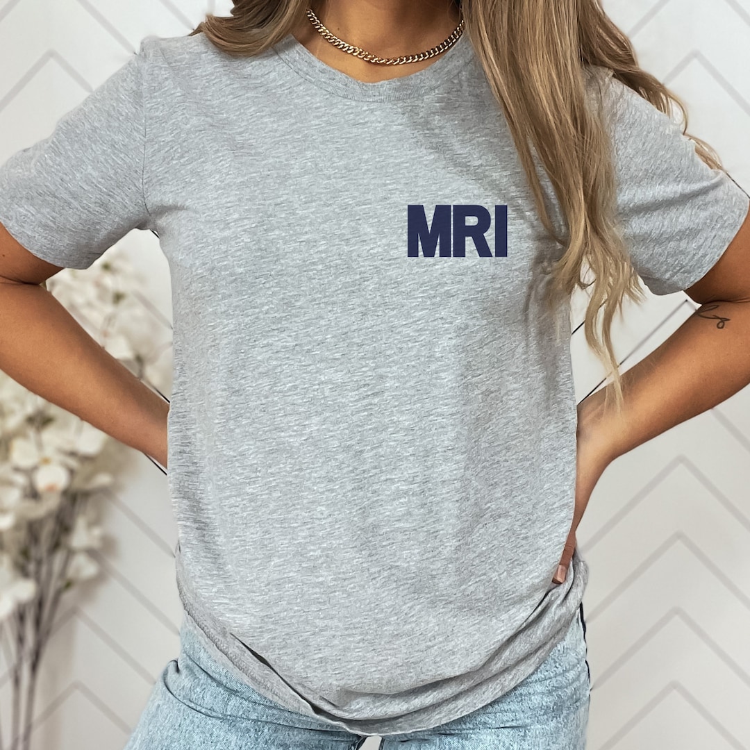 Navy Blue MRI T-shirt, Magnetic Resonance Imaging Tshirt, MRI Tech Tee ...