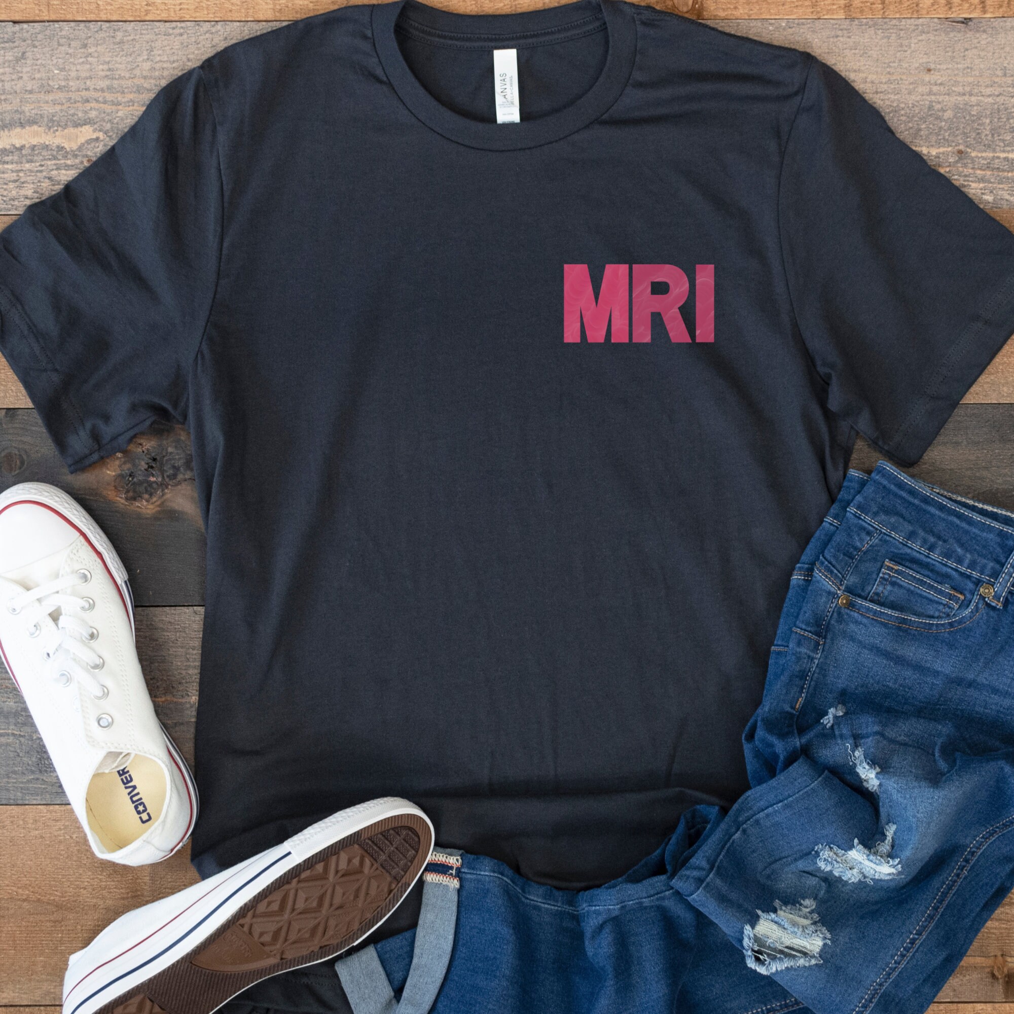 MRI Logo Pink Watercolor T-shirt, Magnetic Resonance Imaging Tshirt ...
