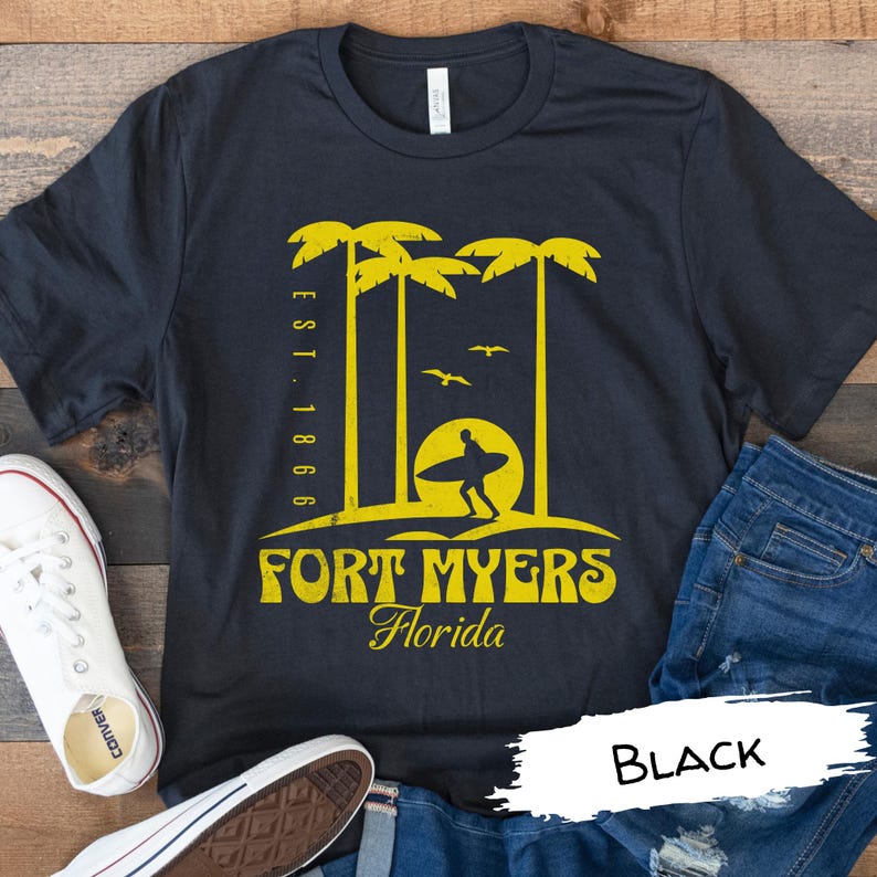 Fort Myers Florida Shirt, Florida Beach Tshirt, Beach Lover Gift Shirt ...