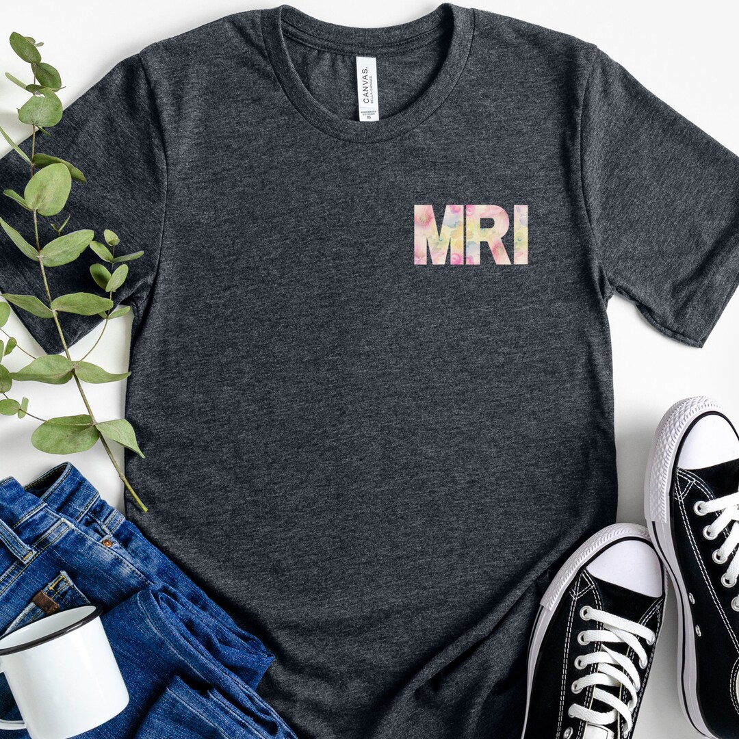 MRI Flower Logo T-shirt, Magnetic Resonance Imaging Tshirt, MRI Tech ...