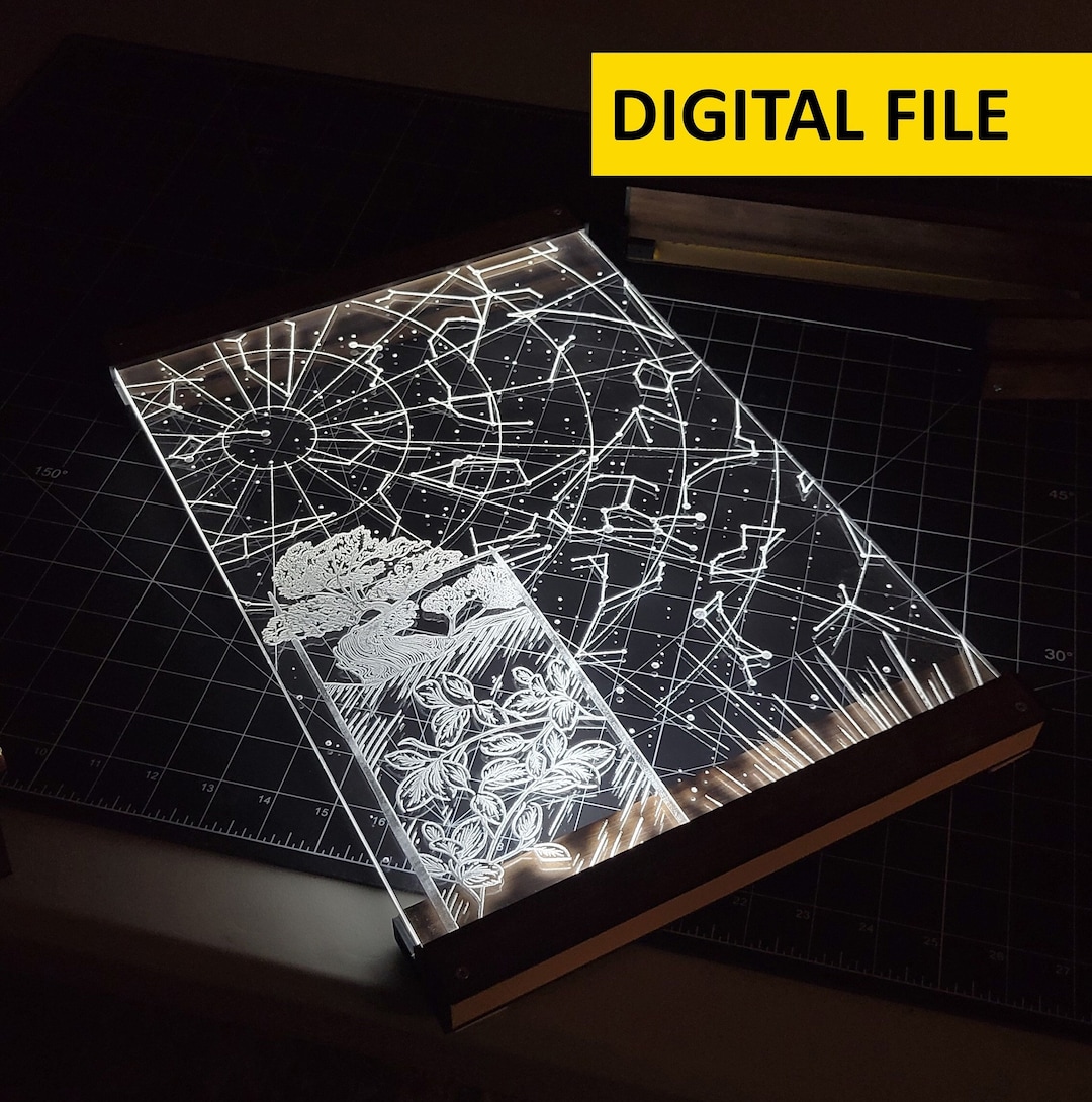 LED Glowing Wall Art - Etsy