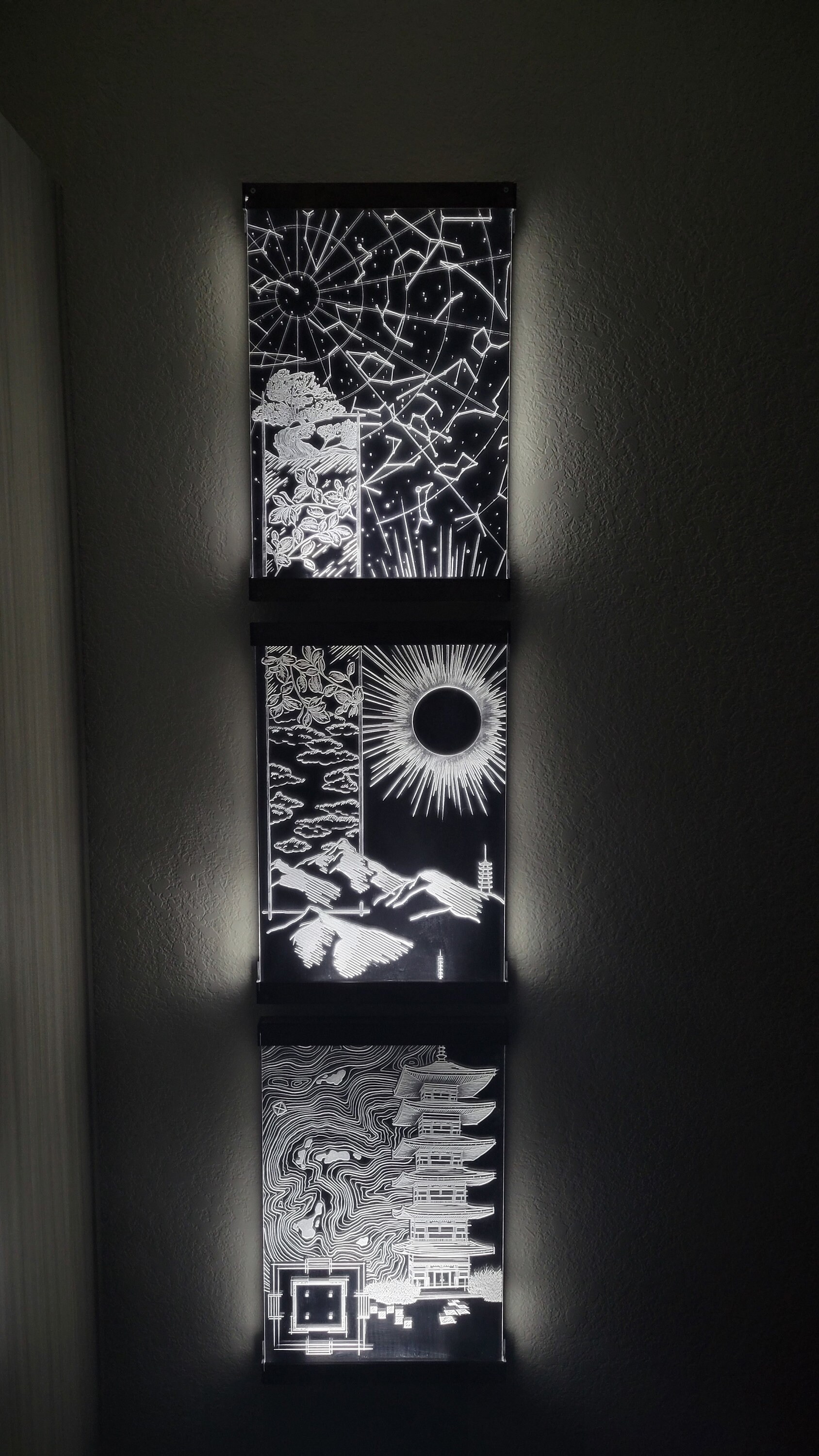 LED Glowing Wall Art - Etsy