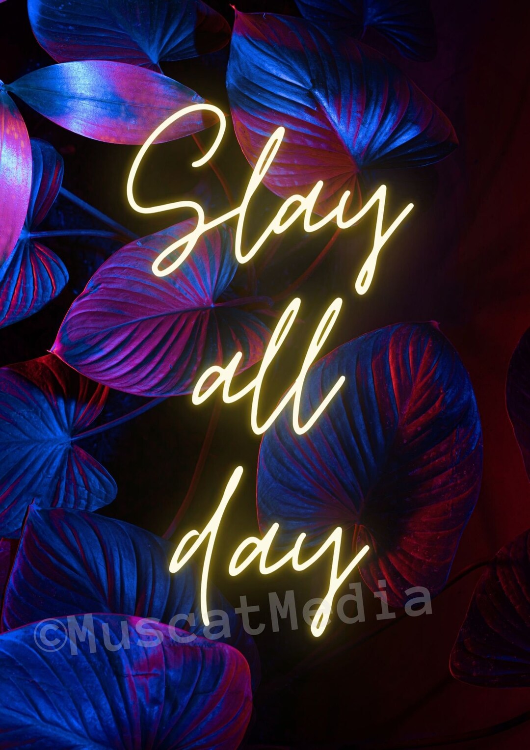 Digital Download Slay All Day A4 Print - Etsy