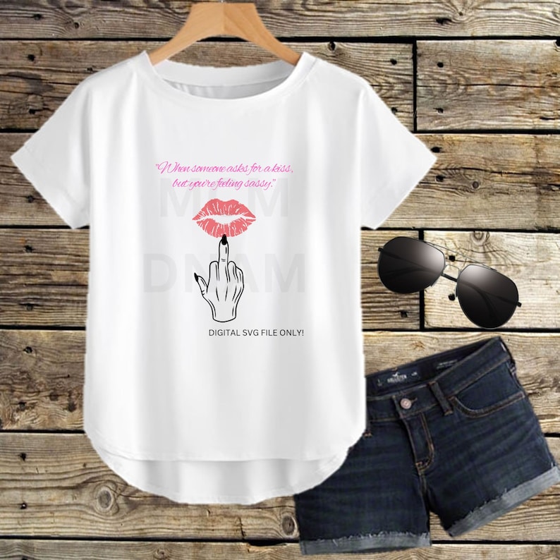 Sassy Middle Finger SVG File - Etsy