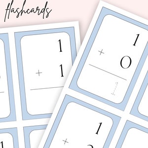 Addition Flashcards Printable | Kindergarten Math | Math Flashcards ...