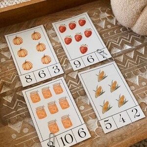 Count and Clip Number Cards, 1-10, Homeschool Resources, Number ...