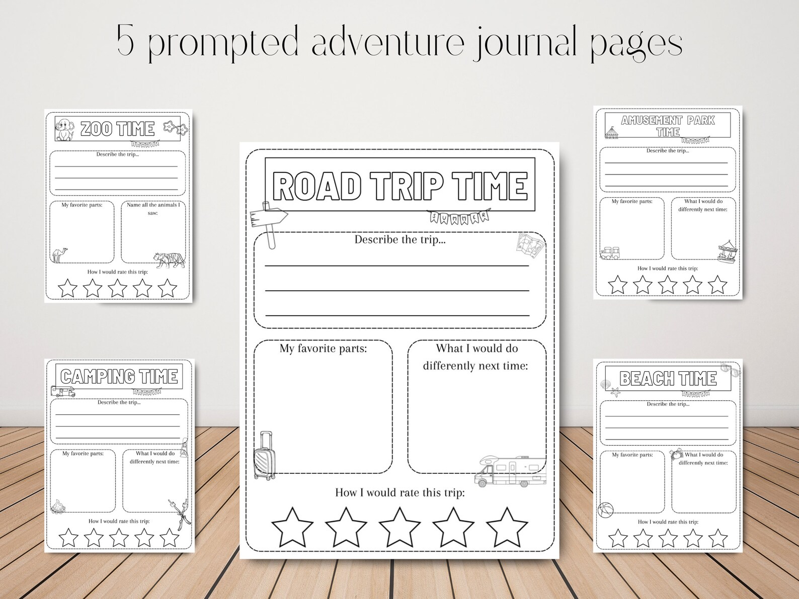 Summer Adventure Book for Kids, Summer Activities for Kids, Printable ...