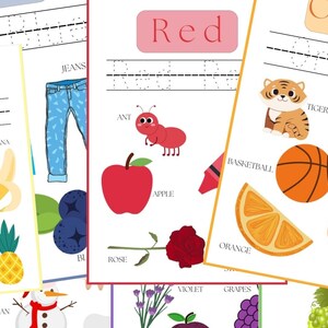 Preschool Color Recognition Worksheets | Pre-k Tracing Worksheets ...