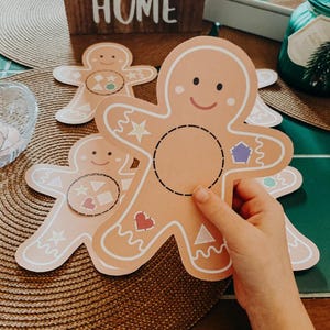 Gingerbread Shape Puzzles, Pattern Practice for Kids, Holiday Learning ...