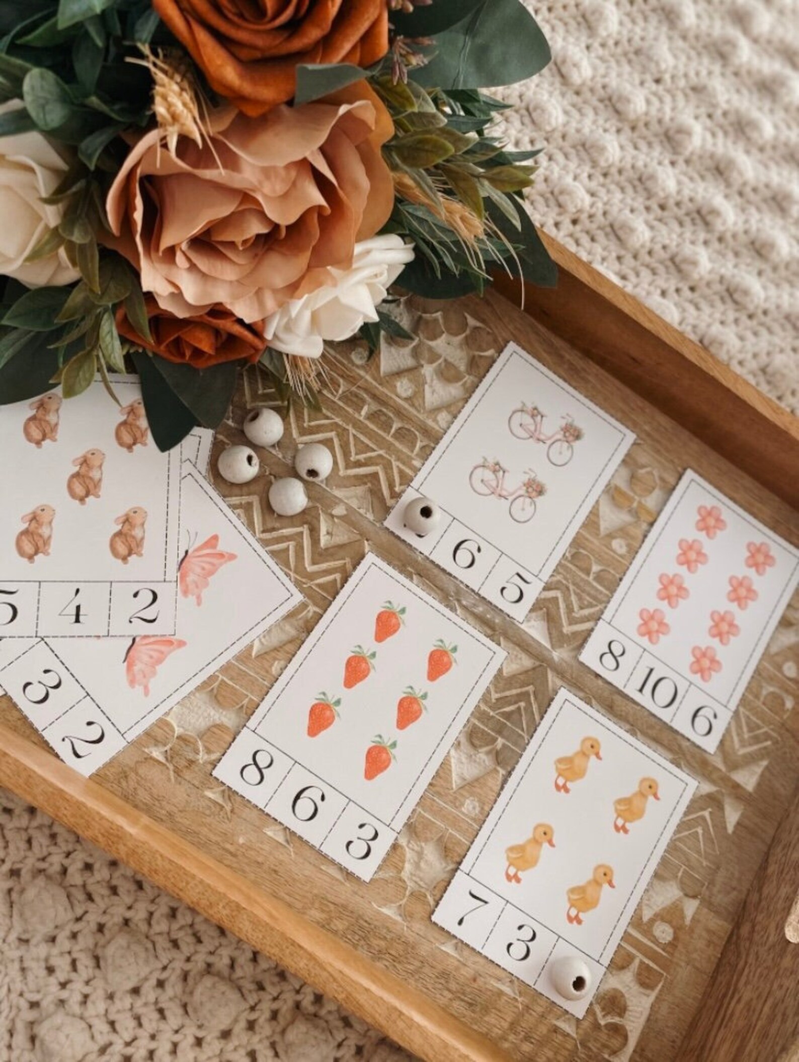 Summer Count and Clip Activity, Count and Clip Cards 1-10, Montessori ...