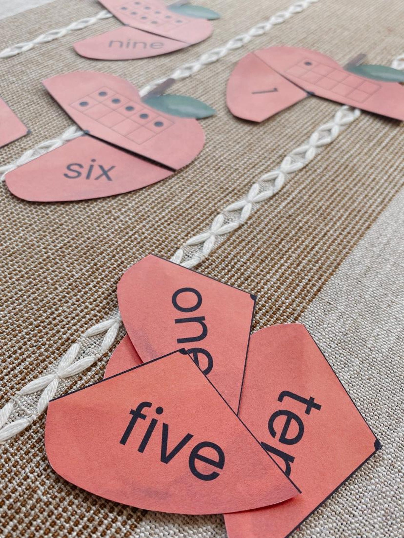 Fall Number Puzzles, Counting Practice With Numbers 1-10, Ten Frames ...