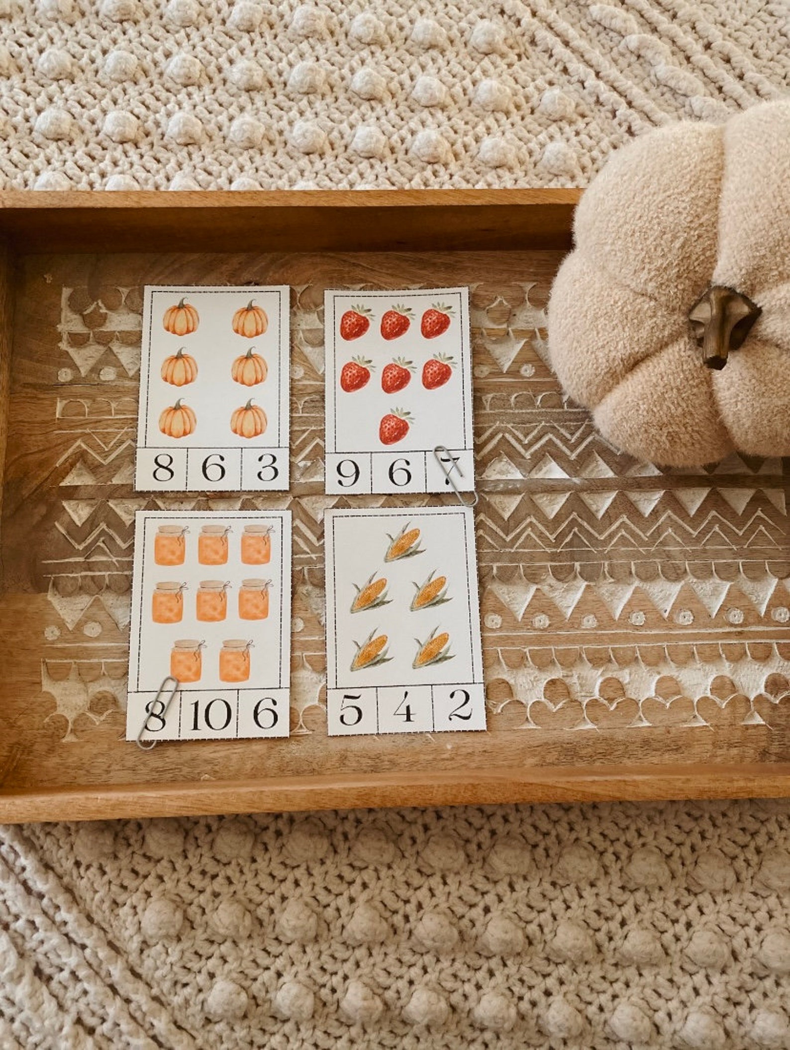 Count and Clip Number Cards, 1-10, Homeschool Resources, Number ...