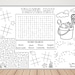 Kids Activity Placemat, Activity Sheet for Kids, Restaurant Placemats ...