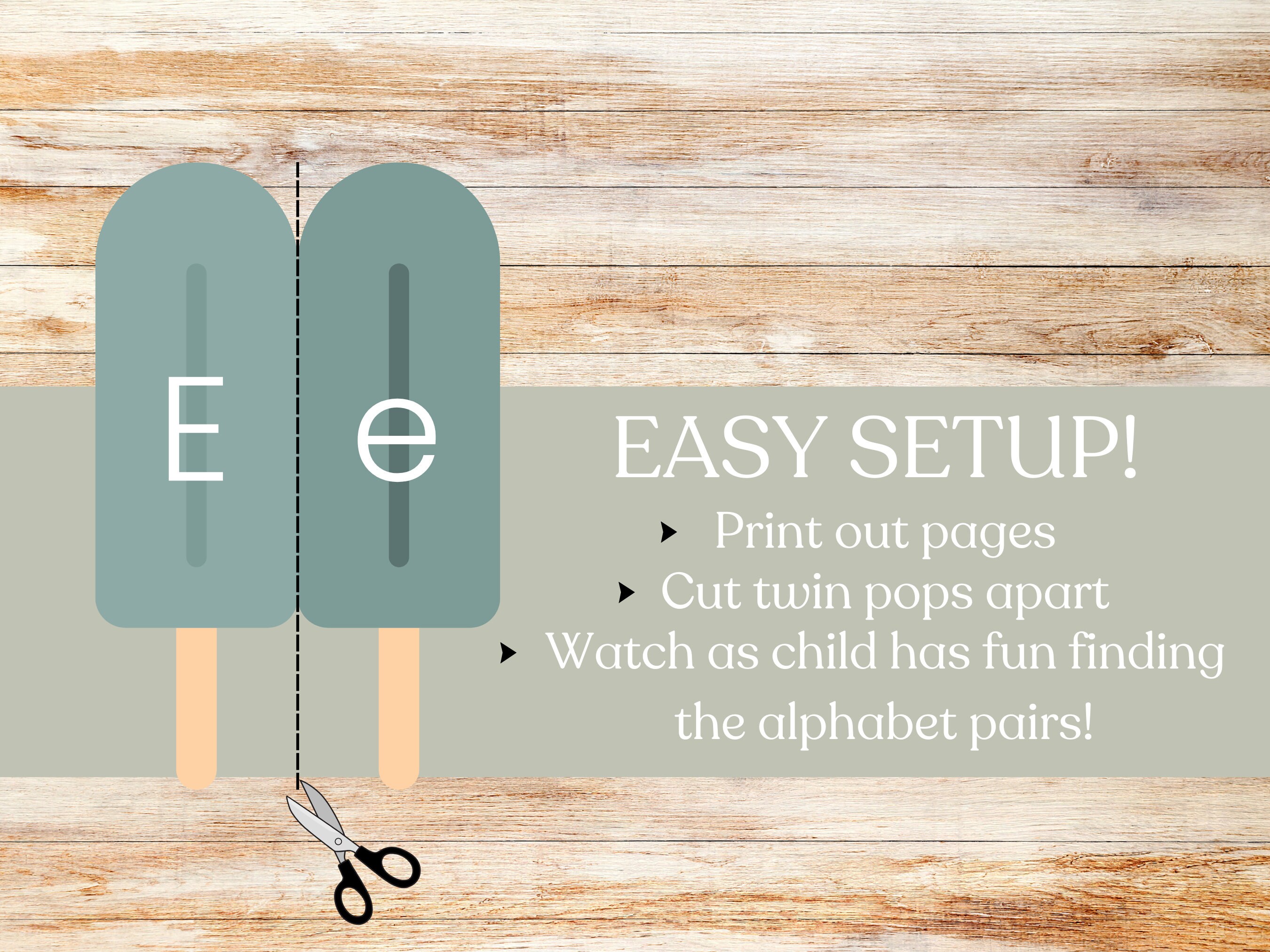 Alphabet Popsicle Stick Learning Activity, Uppercase and Lowercase ...
