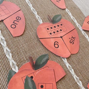 Fall Number Puzzles, Counting Practice With Numbers 1-10, Ten Frames ...