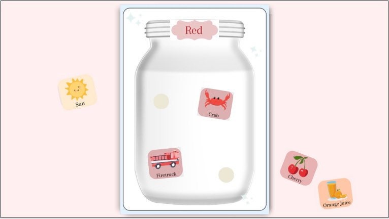 Pre-k Color Sorting Printable Activity, Color Learning Printable for ...