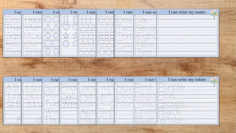 Tracing Boards for Preschoolers, Learning Hand Control, Writing for ...