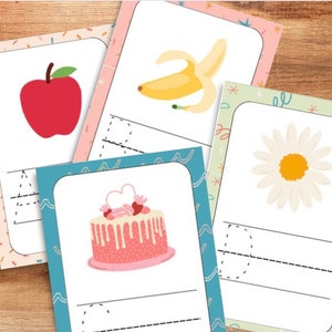Pre-k and Kindergarten Alphabet Flashcards Printable, Letters and Words ...