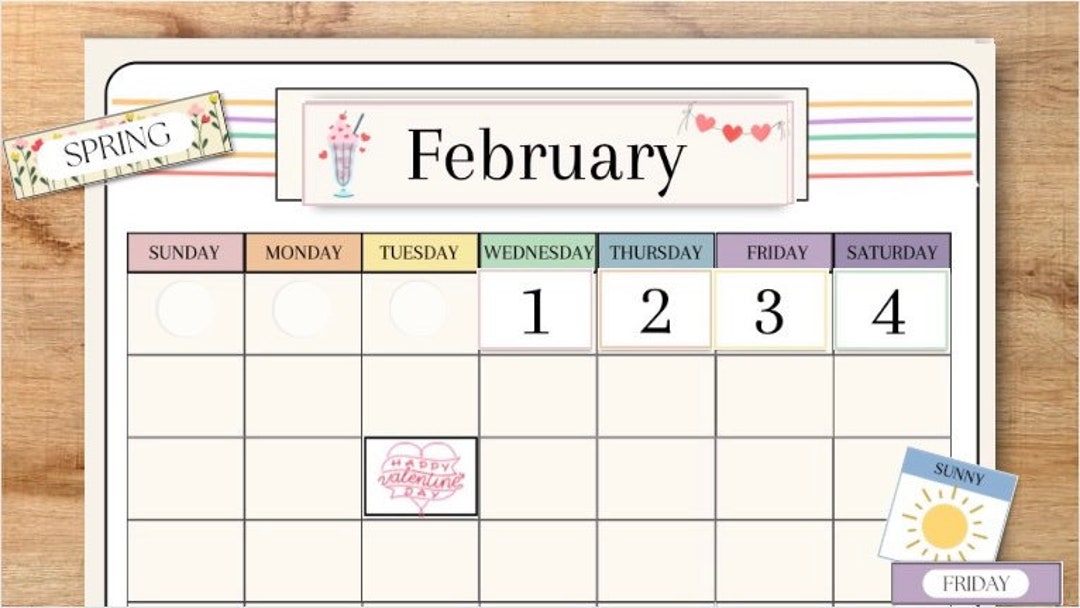 Printable Visual Calendar Board for Preschooler, Editable Calendar ...