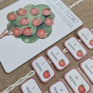 Apple Picking Activity for Kids, Learning to Count, Counting Activity ...