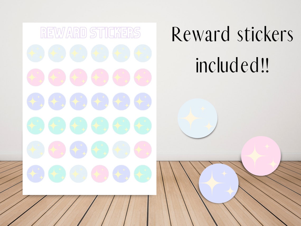 Printable Unicorn Rewards Chart for Kids, Reward System Printable ...