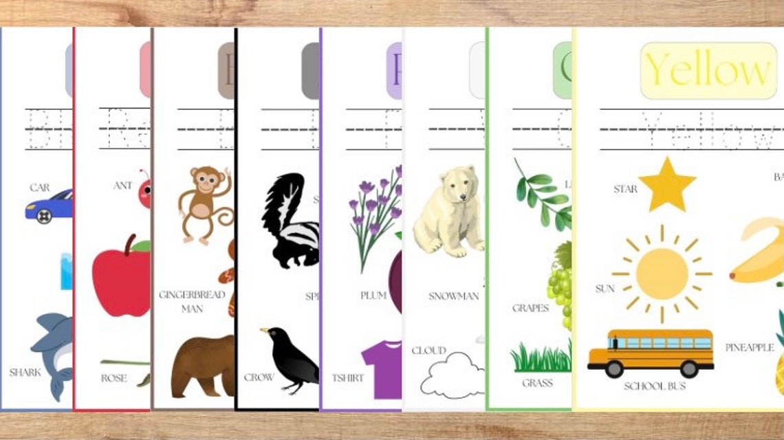 Preschool Color Recognition Worksheets Pre-k Tracing Worksheets Word ...