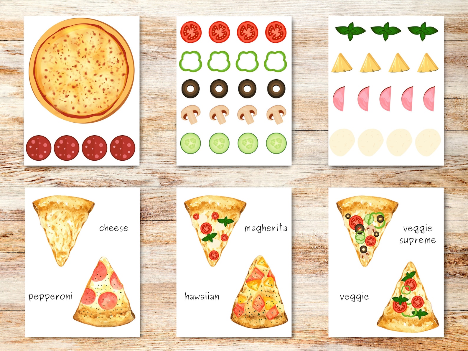 Pizza Shop Pretend Play, Dramatic Play for Kids, Pretend Play Menus ...