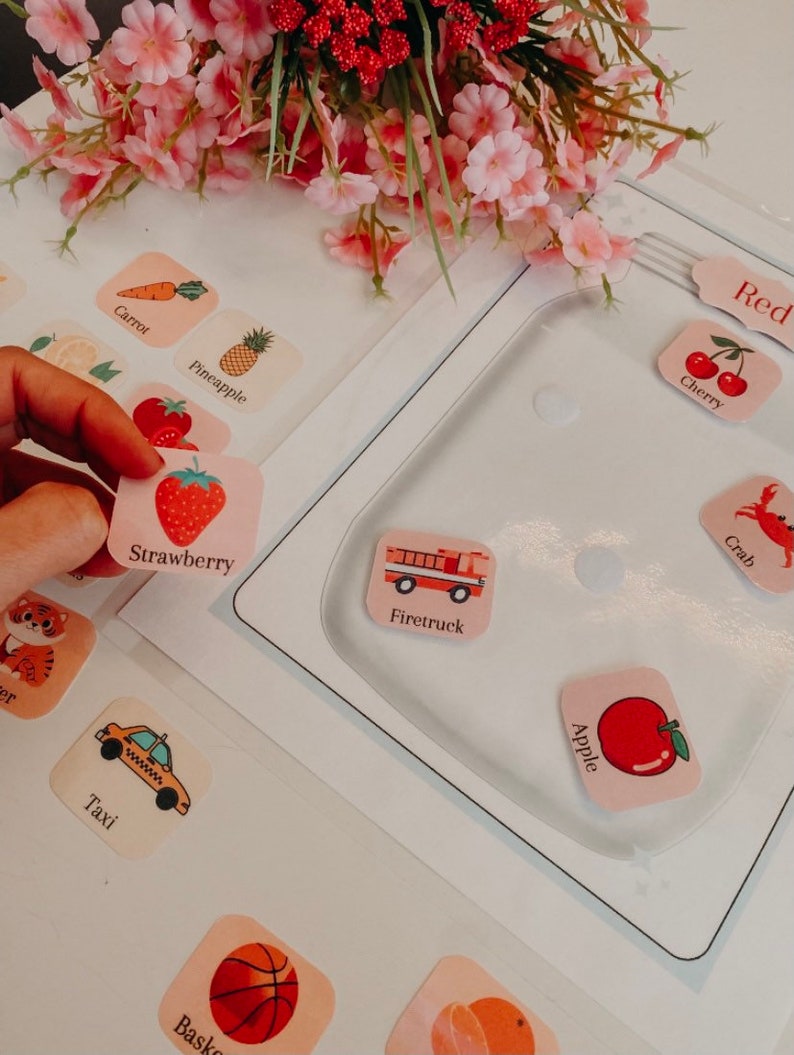 Pre-k Color Sorting Printable Activity Color Learning - Etsy
