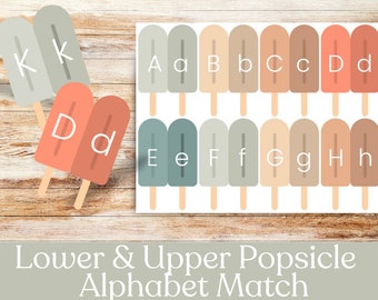 Alphabet Letter Matching Activity - Etsy