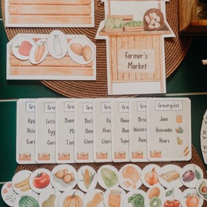 Farmers Market Educational Bundle, Farmers Market Dramatic Play ...
