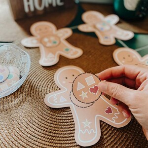 Gingerbread Shape Puzzles, Pattern Practice for Kids, Holiday Learning ...