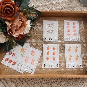 Summer Count and Clip Activity, Count and Clip Cards 1-10, Montessori ...