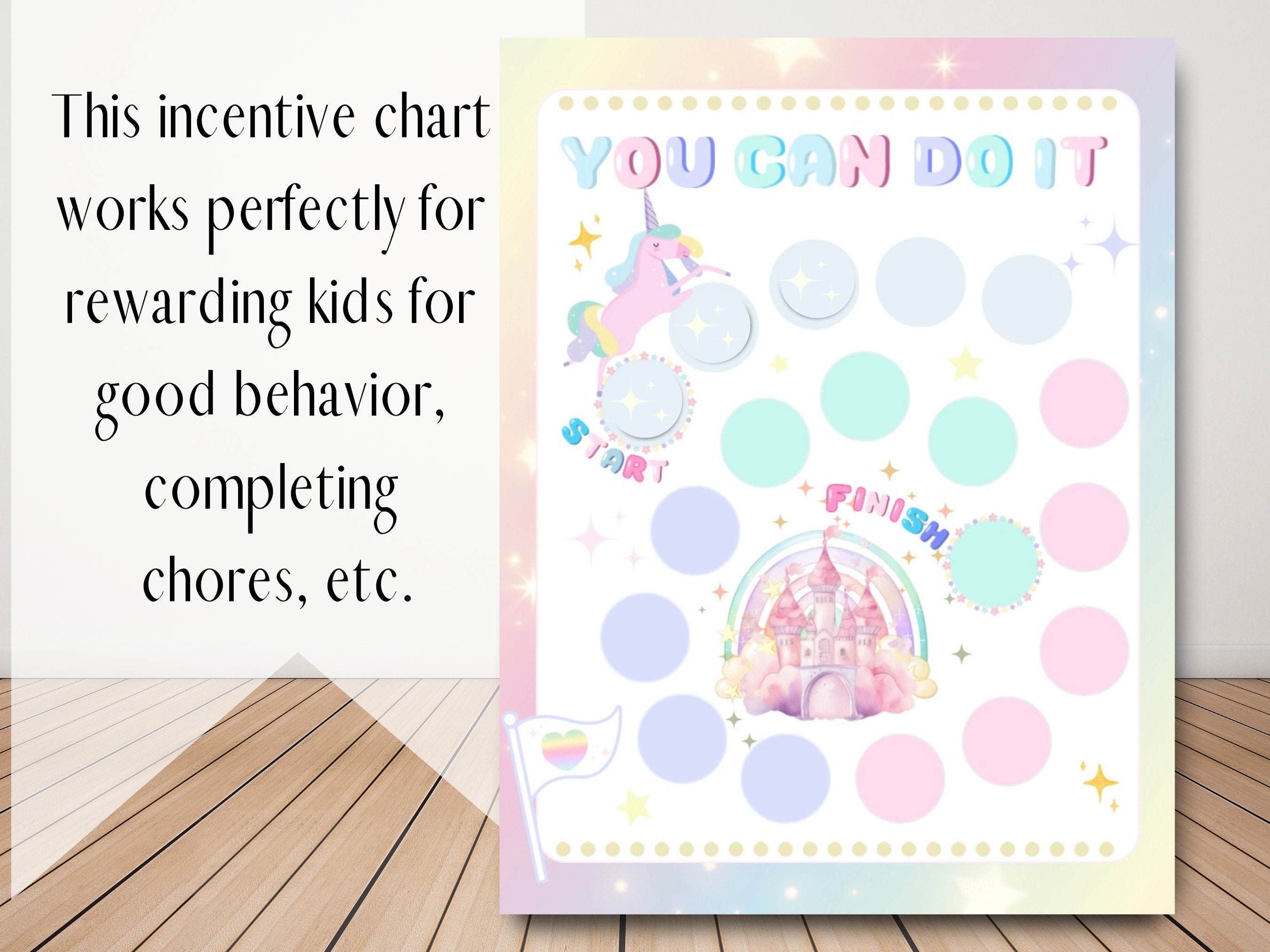 Printable Unicorn Rewards Chart for Kids, Reward System Printable ...