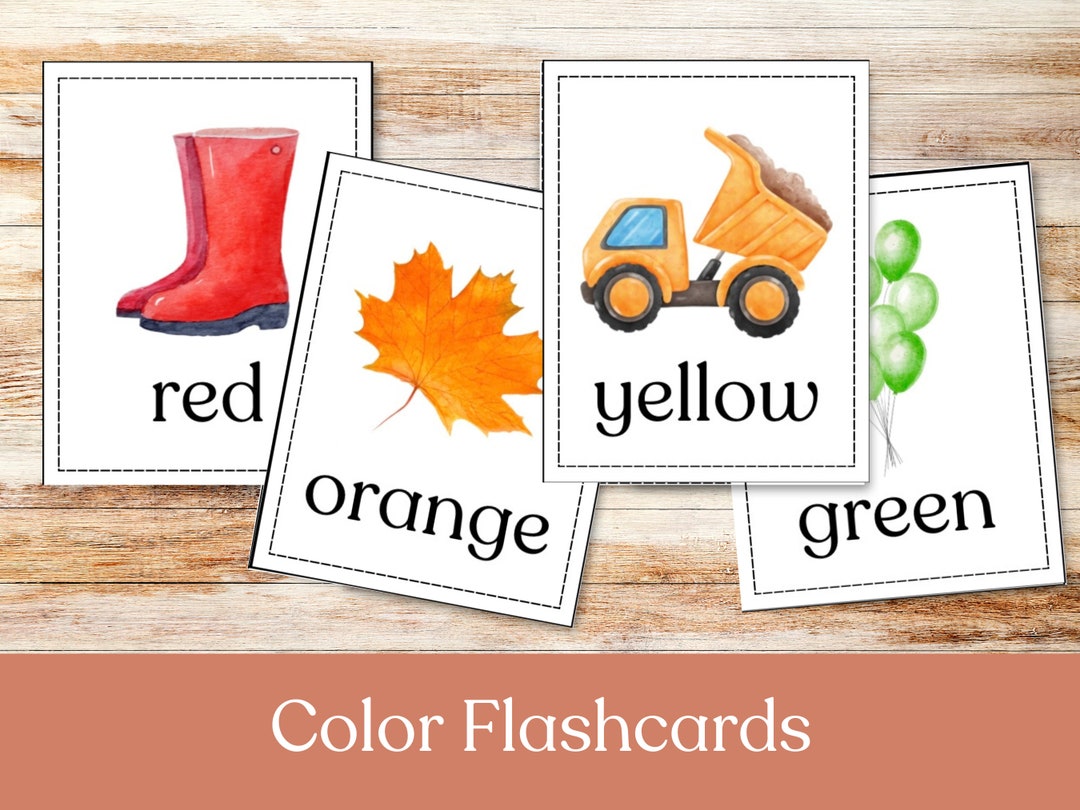 Color Flashcards, Learn My Colors, Homeschool Resources, Educational ...