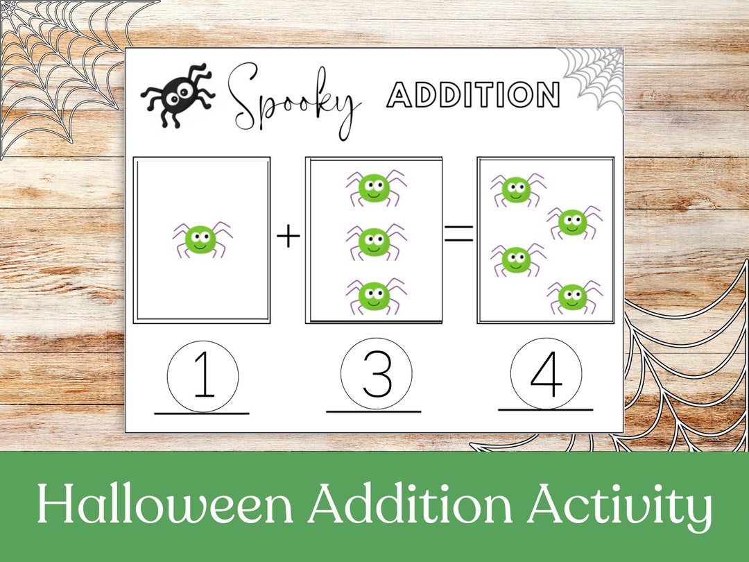 Halloween Themed Addition Activity, Homeschool Resources, Addition ...
