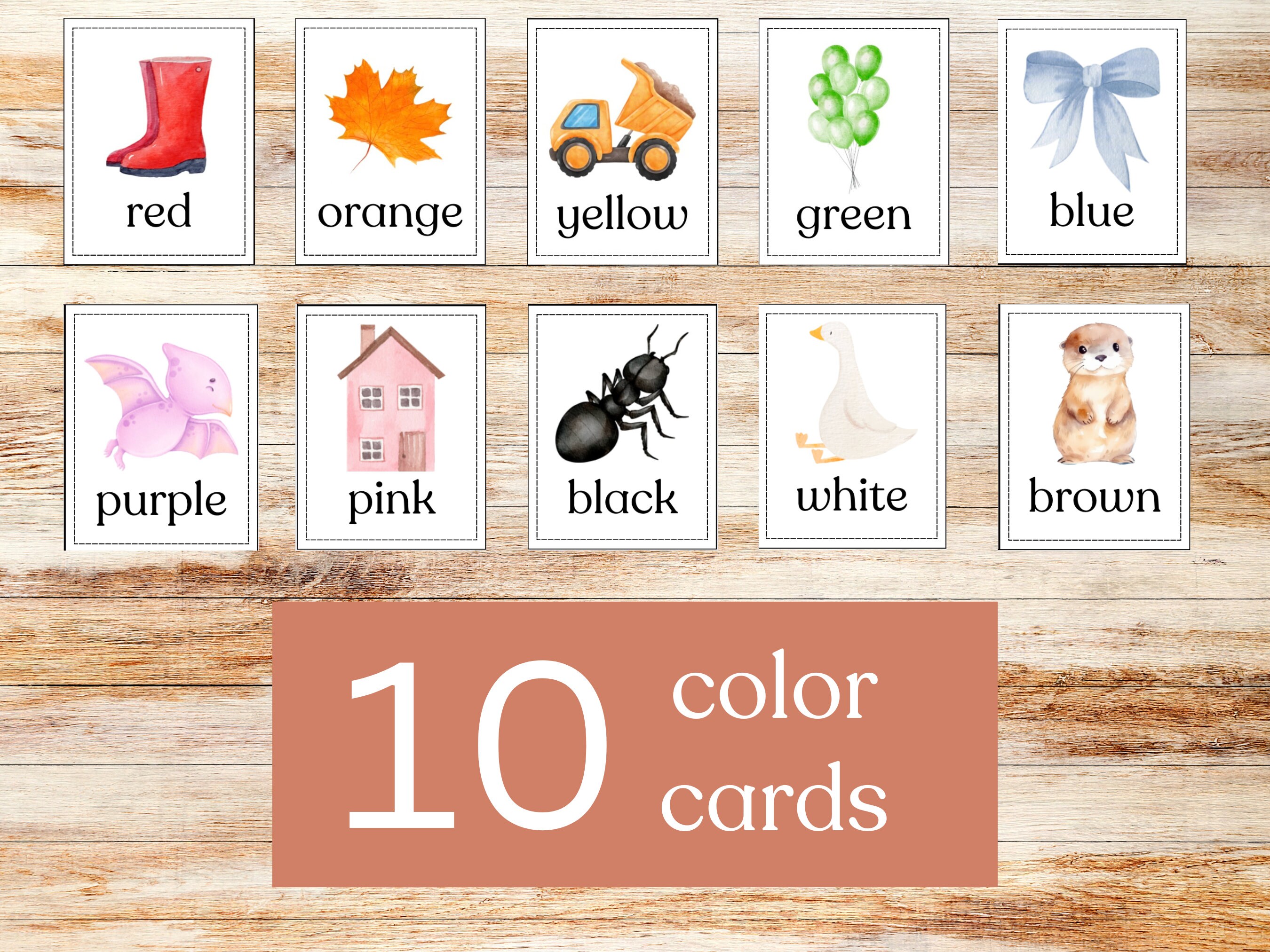 Color Flashcards, Learn My Colors, Homeschool Resources, Educational ...