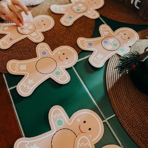 Gingerbread Shape Puzzles, Pattern Practice for Kids, Holiday Learning ...