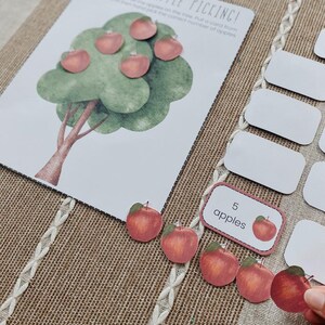 Apple Picking Activity for Kids, Learning to Count, Counting Activity ...