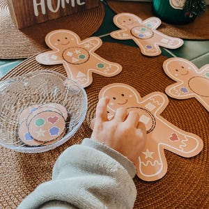 Gingerbread Shape Puzzles, Pattern Practice for Kids, Holiday Learning ...