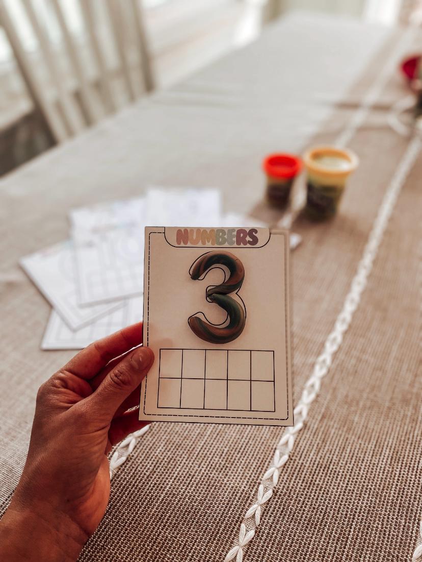 Play Doh Mats for Kids, Numbers Play Doh Mats, Number Flashcards, Ten ...