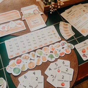 Farmers Market Educational Bundle, Farmers Market Dramatic Play ...
