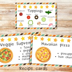 Pizza Shop Pretend Play, Dramatic Play for Kids, Pretend Play Menus ...