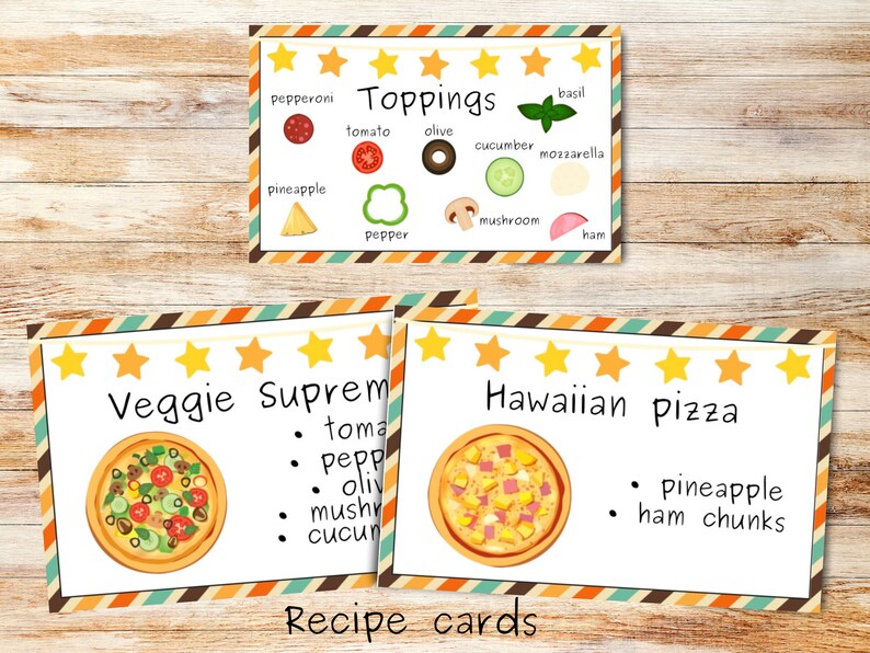 Pizza Shop Pretend Play, Dramatic Play for Kids, Pretend Play Menus ...