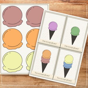 Build an Ice Cream Cone, Preschool Printable Activity, Pattern Activity ...