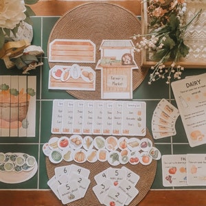 Farmers Market Educational Bundle, Farmers Market Dramatic Play ...