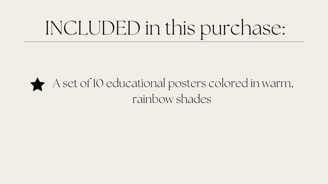 10 Printable Educational Posters, Visual Learning for Kids, Learning ...