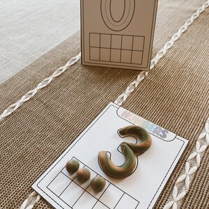 Play Doh Mats for Kids, Numbers Play Doh Mats, Number Flashcards, Ten ...